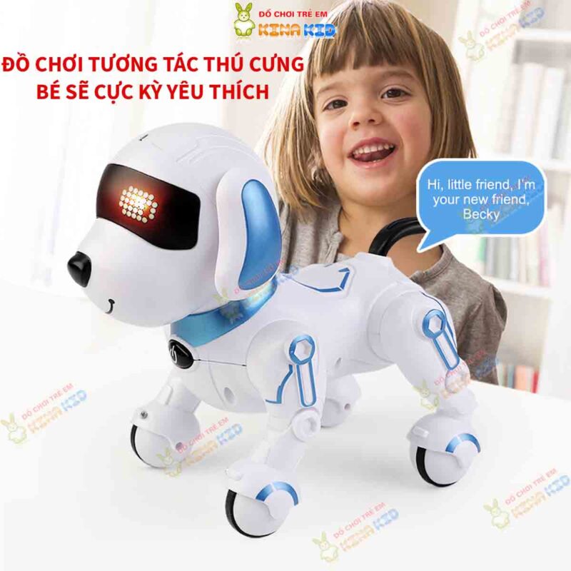 Chó Robot thông minh điều khiển từ xa bằng cử chỉ và Remote NO878 - Kinakid